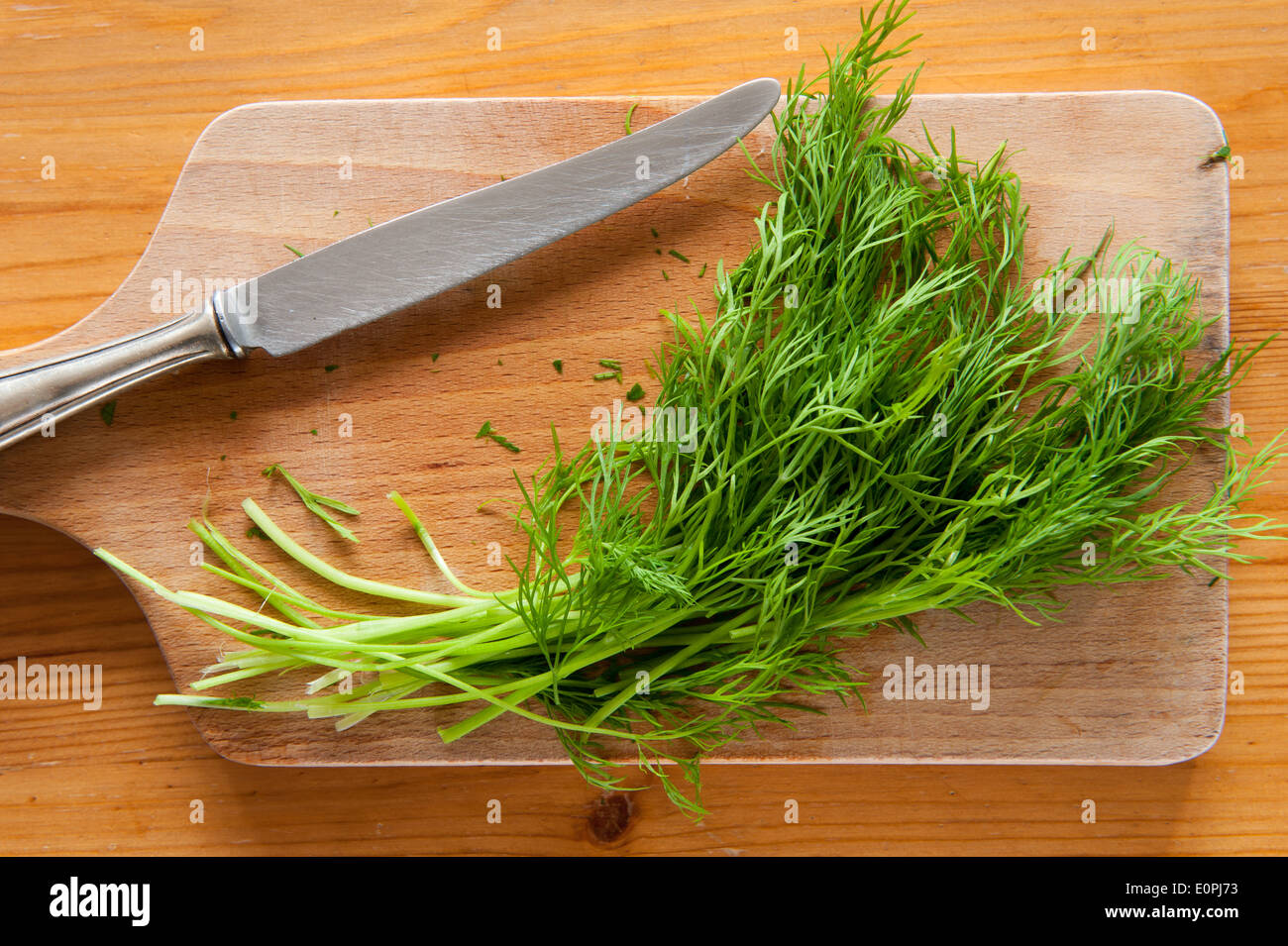 Cut fresh dill leaves green herb Stock Photo - Alamy
