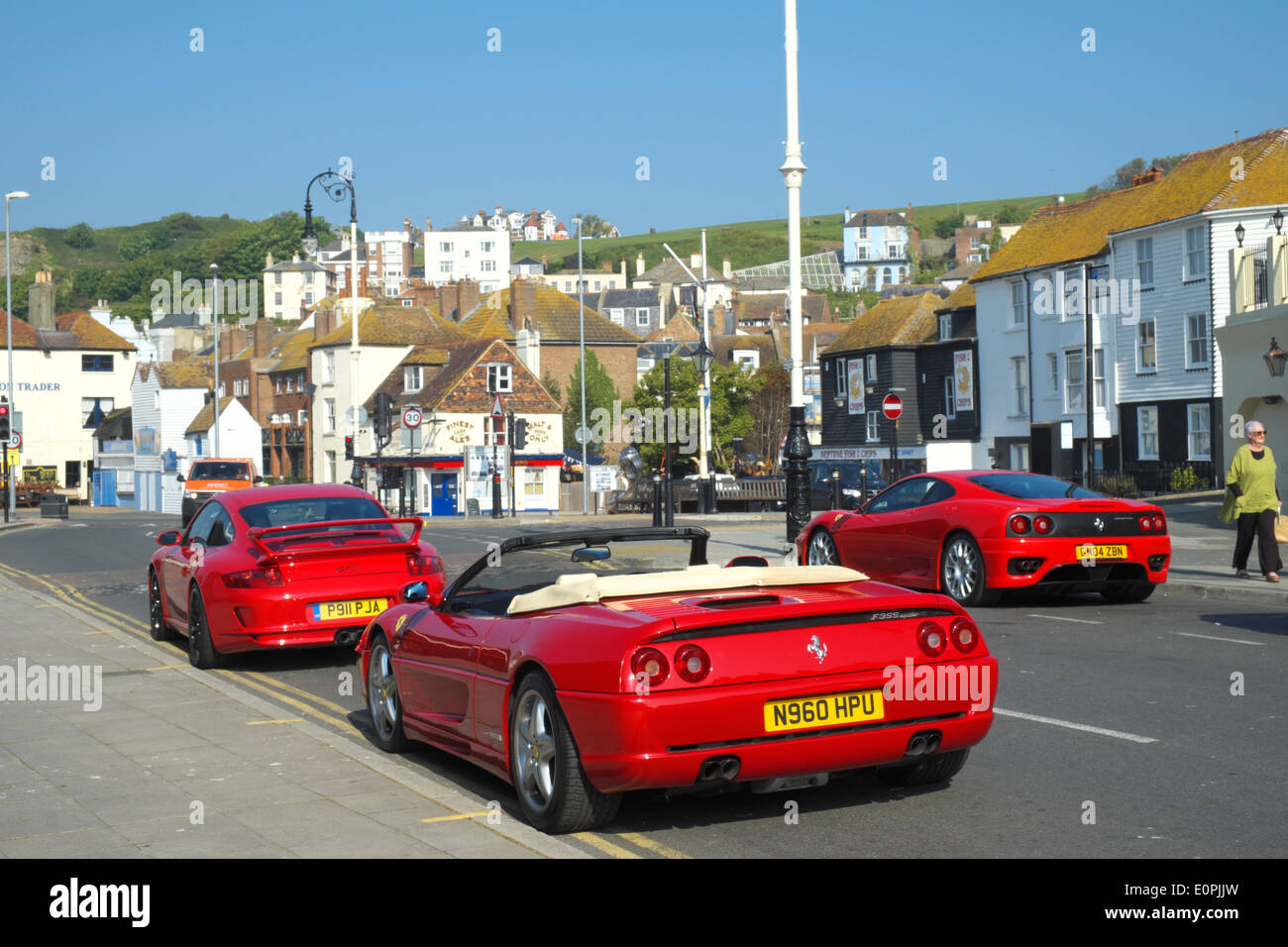 Rock-a-Nore Road Hastings Old Town East Sussex England UK Stock Photo ...