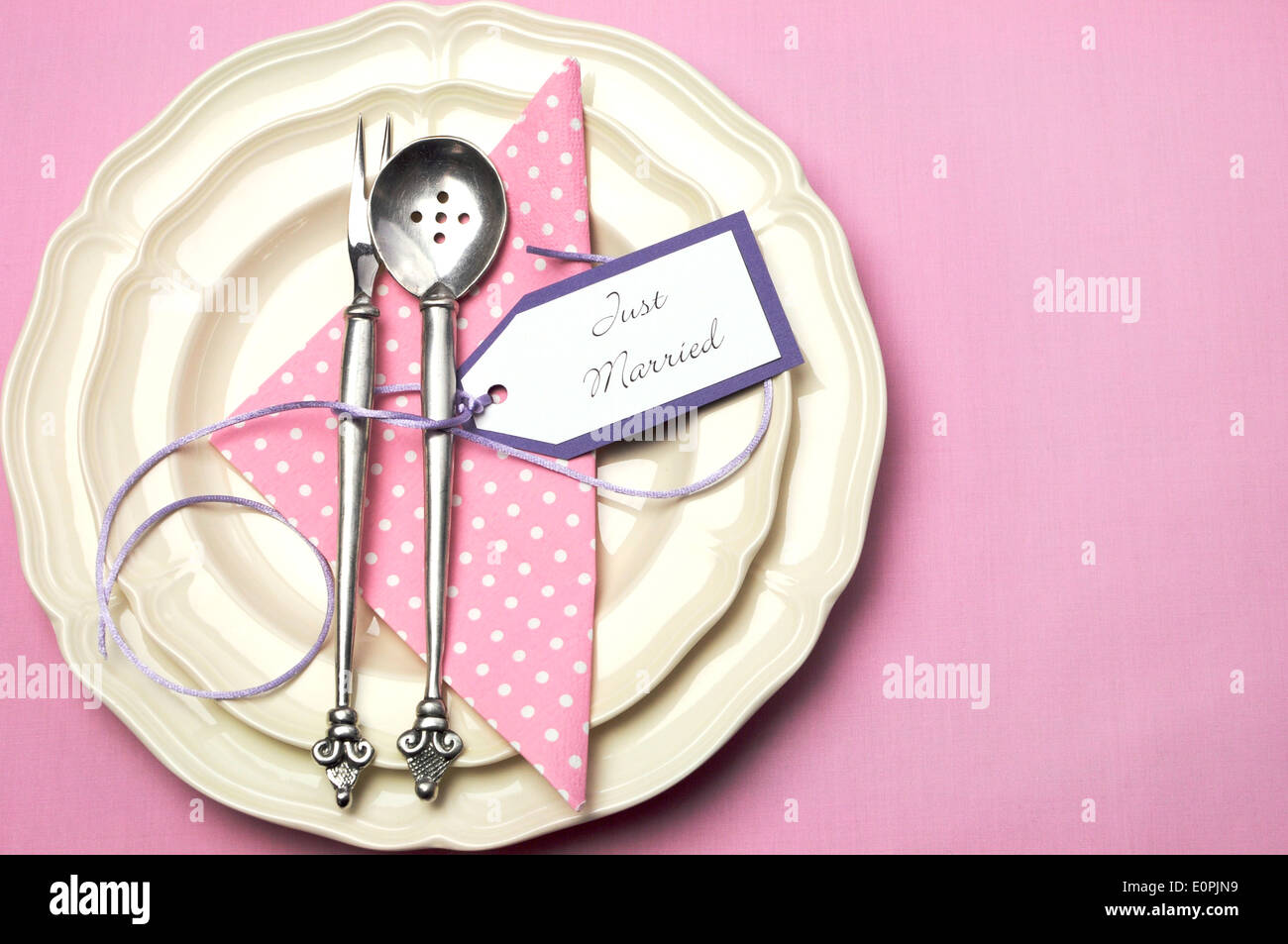 Table setting bride groom hi-res stock photography and images - Alamy