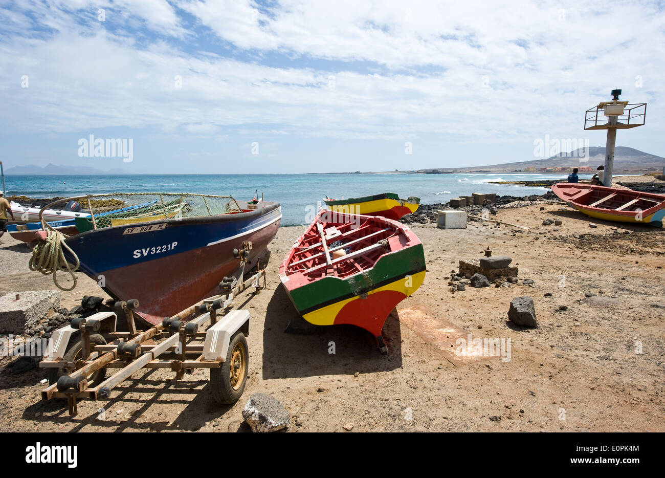 Calhau - a community on the eastern side of São Vicente Island, Cabo ...