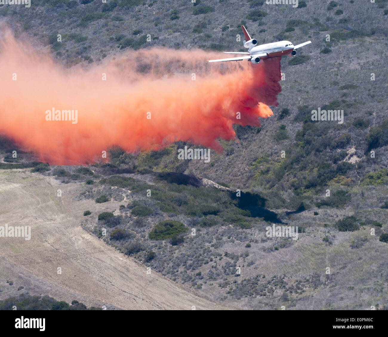 May 16, 2014 - San Clemente, California, U.S - A spotter plane leads a ...