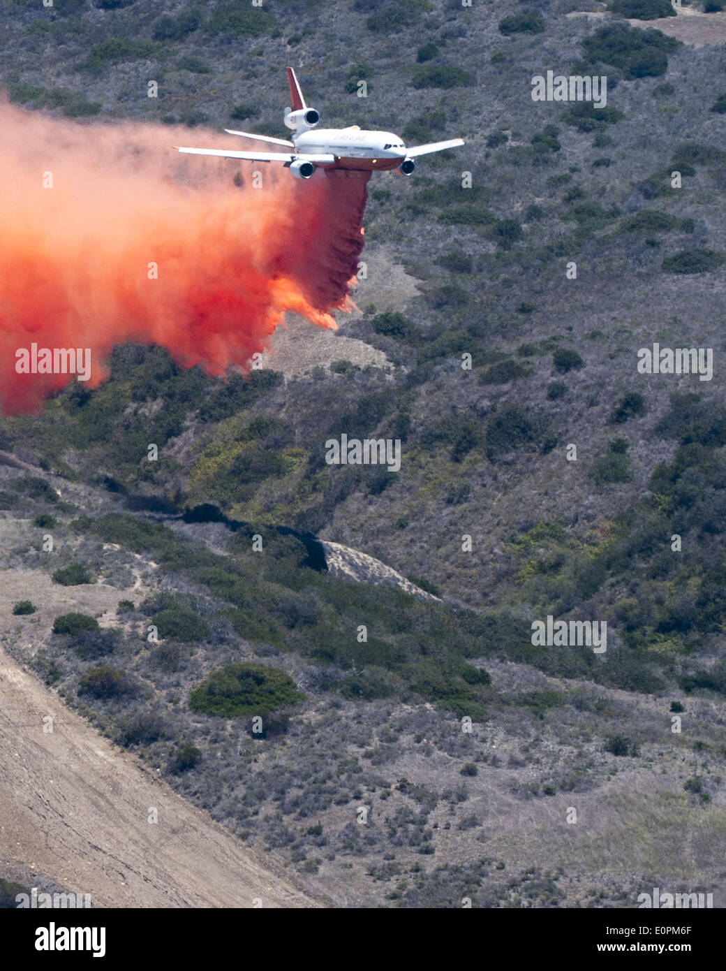 May 16, 2014 - San Clemente, California, U.S - A spotter plane leads a ...