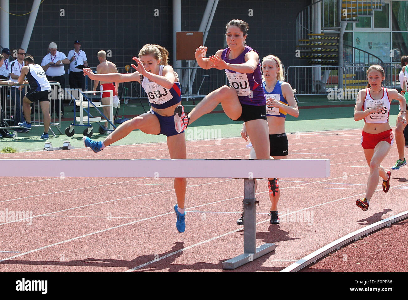 Loughborough, UK. 18th May, 2014. Loughborough's Sarah Treacy takes ...