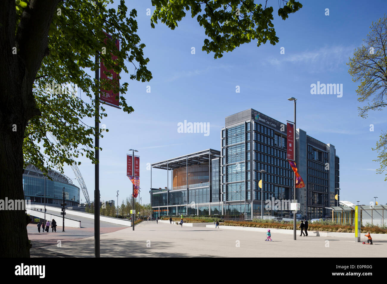 Brent Civic Centre, Wembley, United Kingdom. Architect: Hopkins ...