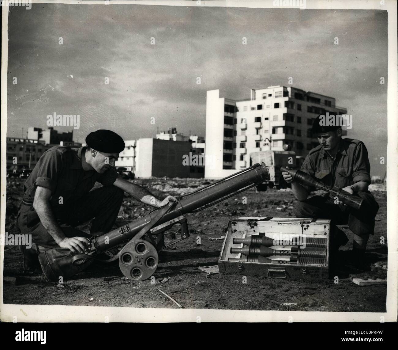 Nov. 11, 1956 - Latest scenes from Port said - Russian rocket launcher ...