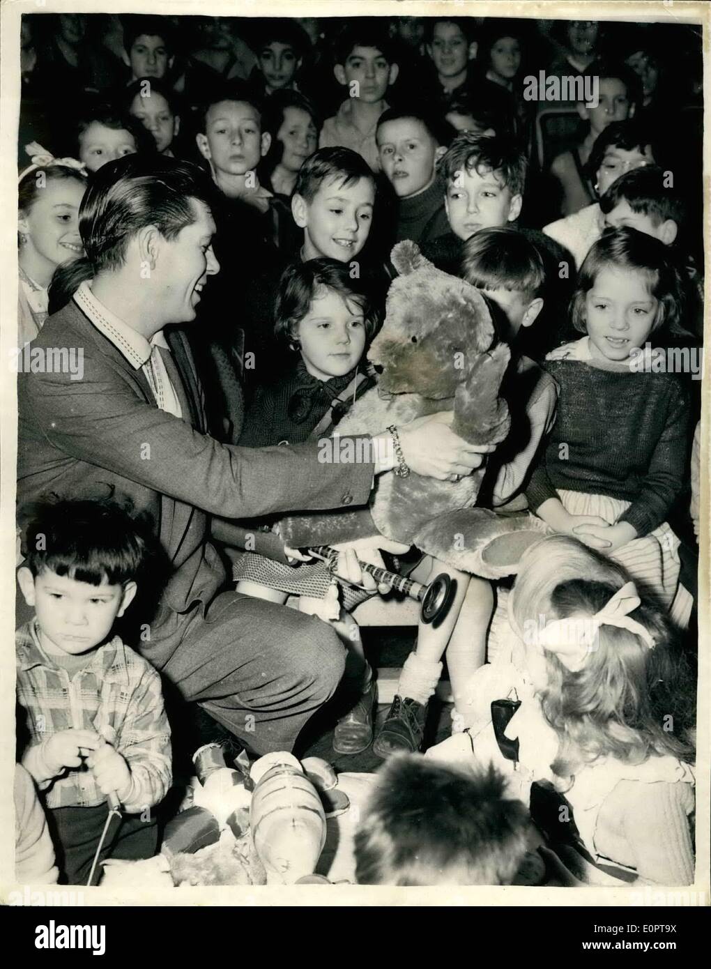 Dec. 12, 1956 - Johnnie Ray Visits School For Deaf Children: Singer ...