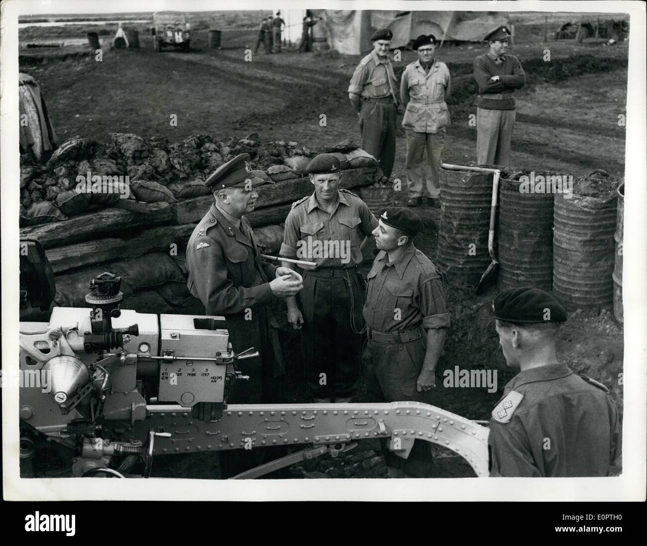 Dec. 12, 1956 - General Sir Hugh Stockwell Visited The 33rd. Parachute ...