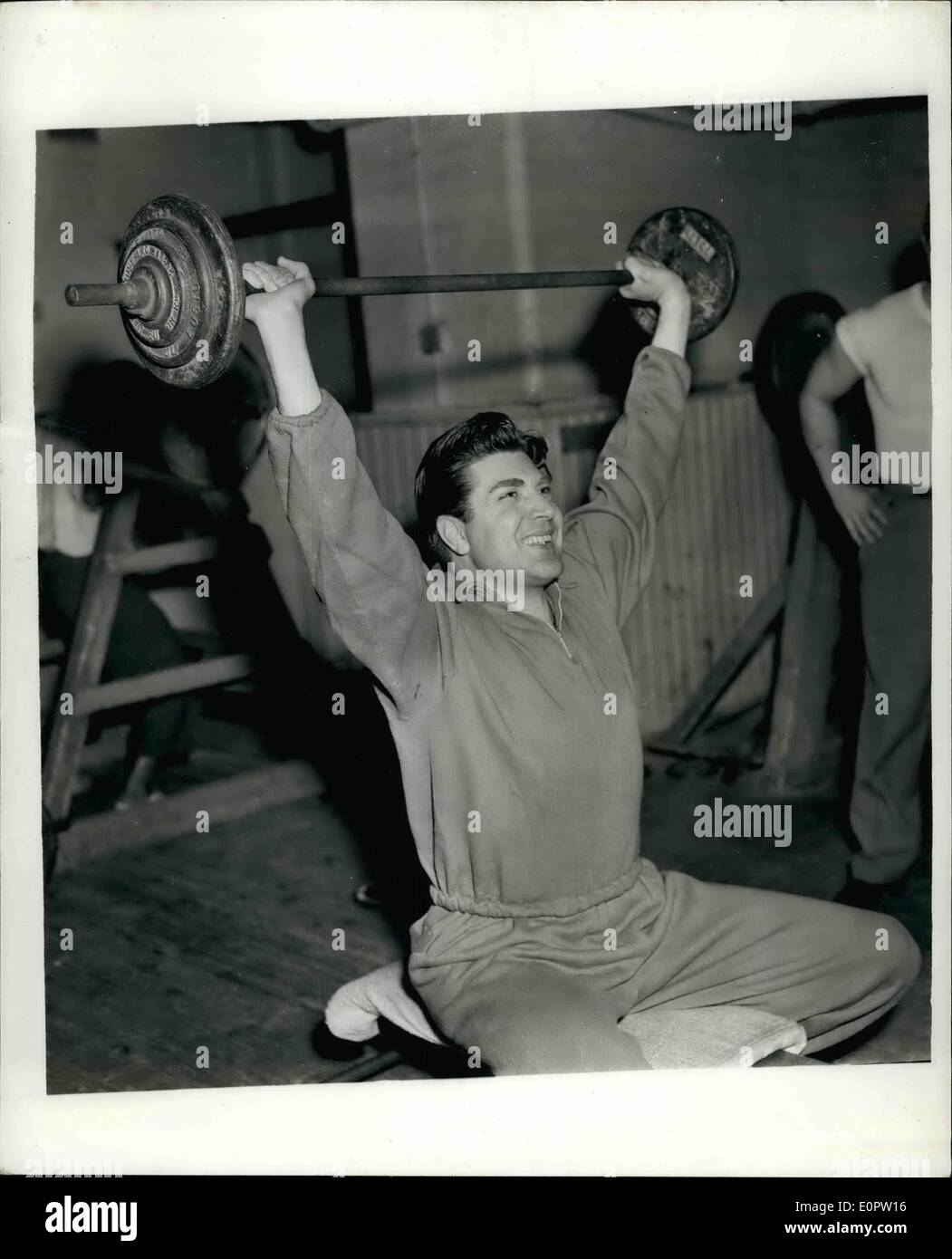Mar. 03, 1957 - Singer Keep Fit: Photo Shows Singer David Hughes seen ...