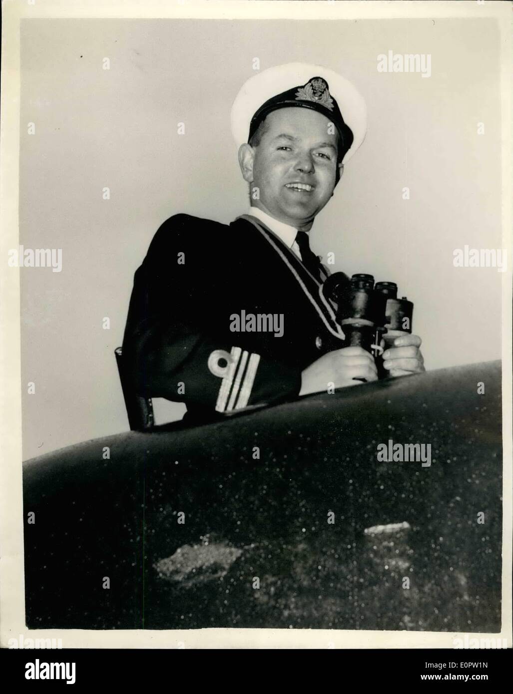 Mar. 03, 1957 - Britain's newest experimental submarine in London H.M.S ...