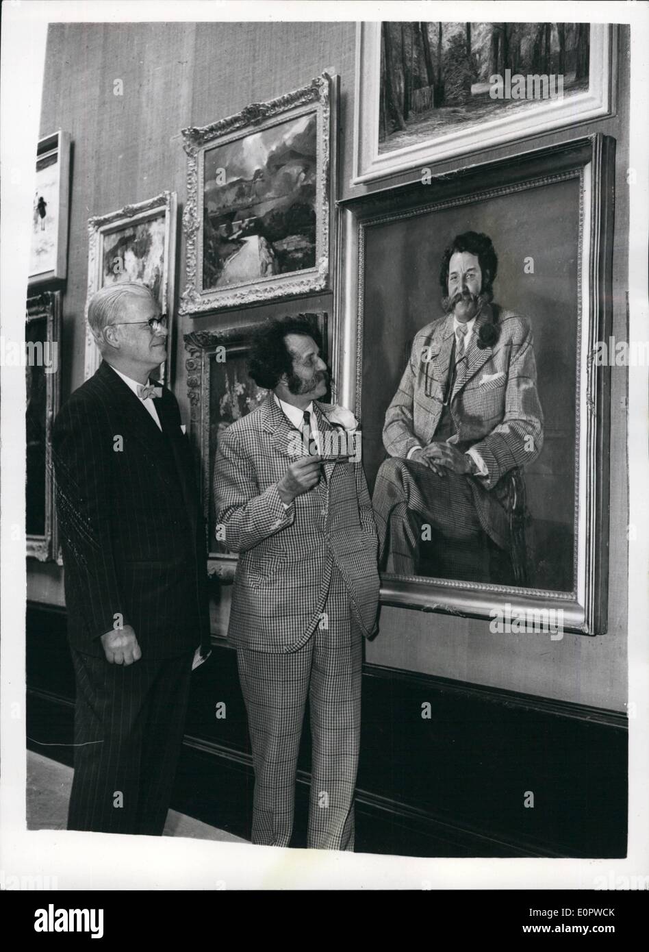 Mar. 03, 1957 - Private View - Royal Academy Summer Exhibition Portrait ...