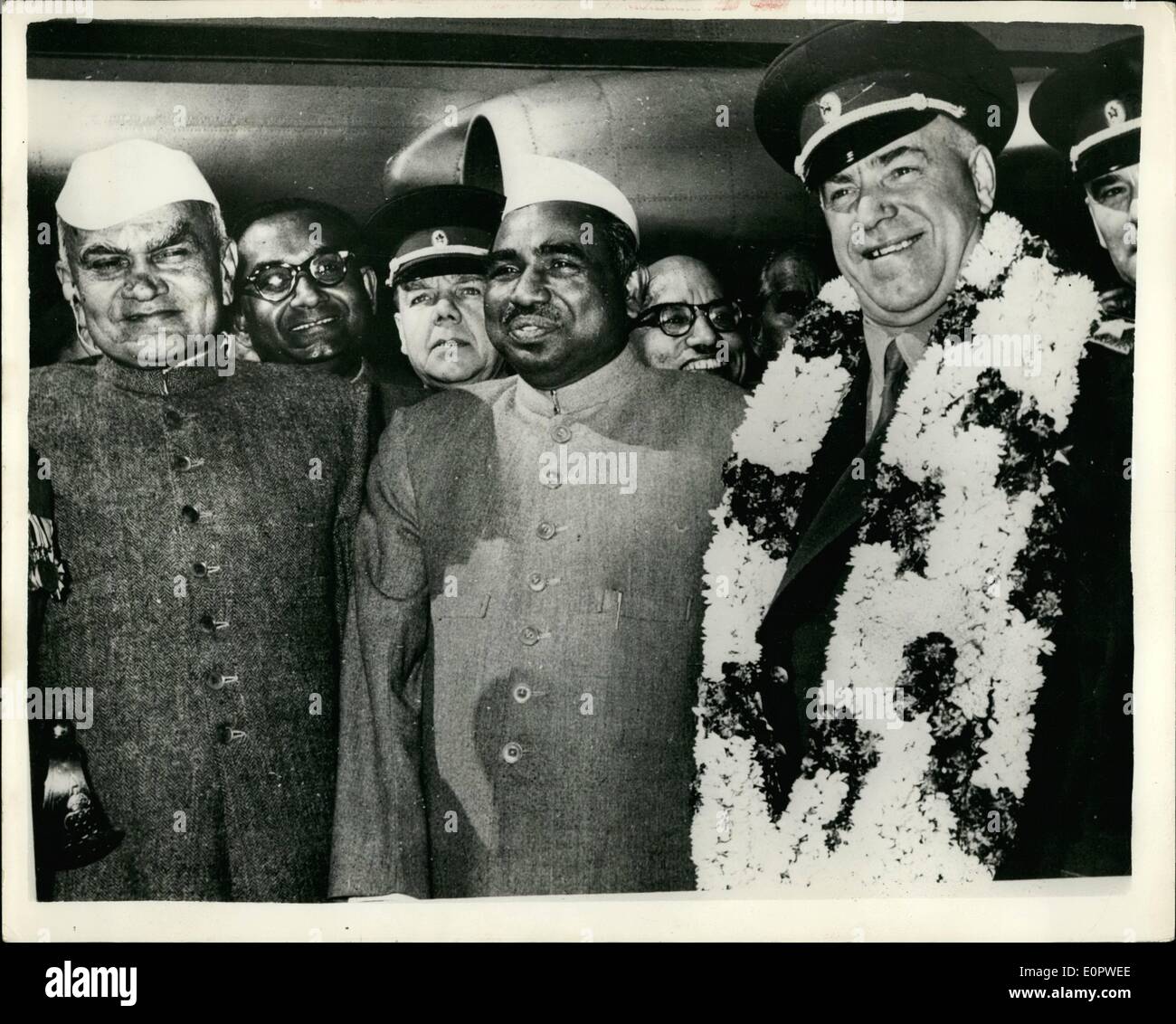 Soviet defense minister arrives in india hi-res stock photography and ...