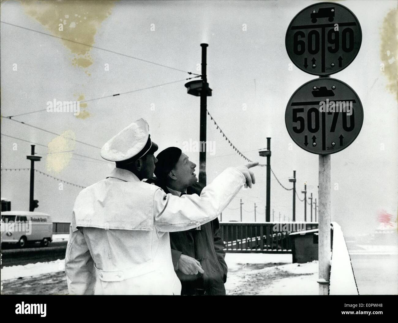 Jan. 01, 1957 - Unknown traffic signs. are recently posted at all ...