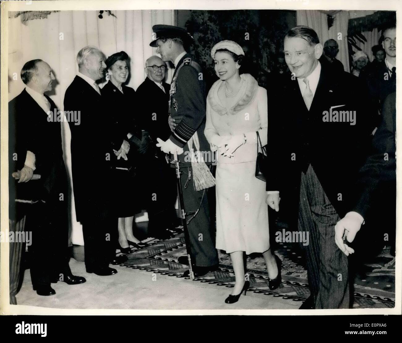 Apr. 04, 1957 - Queen On State Visit To Paris. Introduced To ...