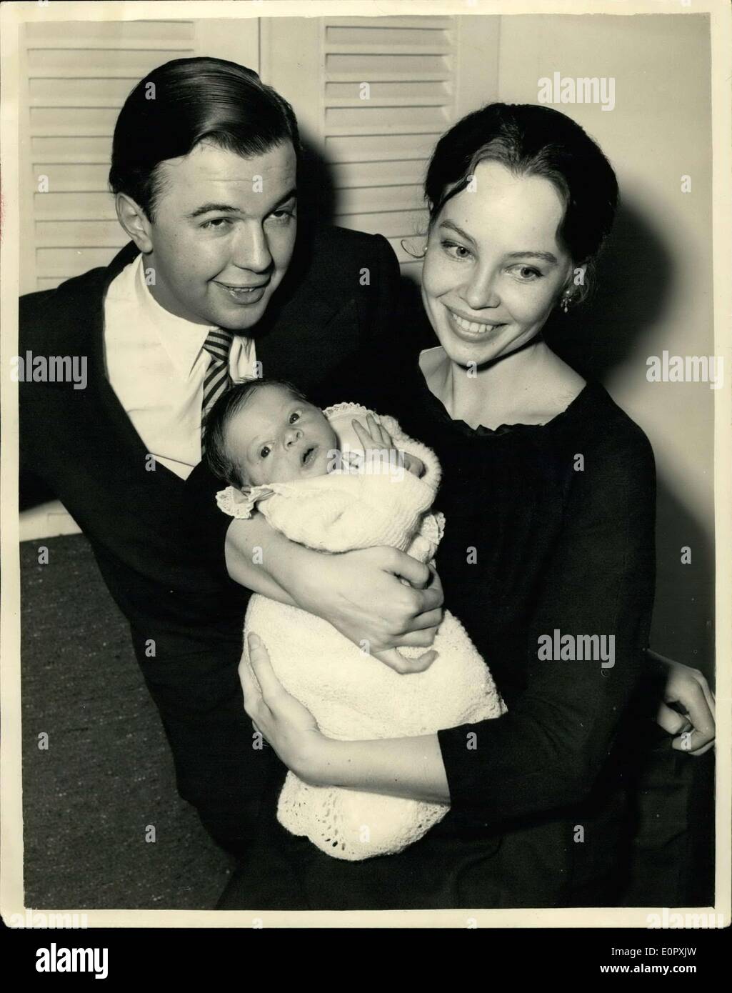 Apr. 10, 1957 - Leslie Caron And Herr Baby Son: French actress Leslie ...