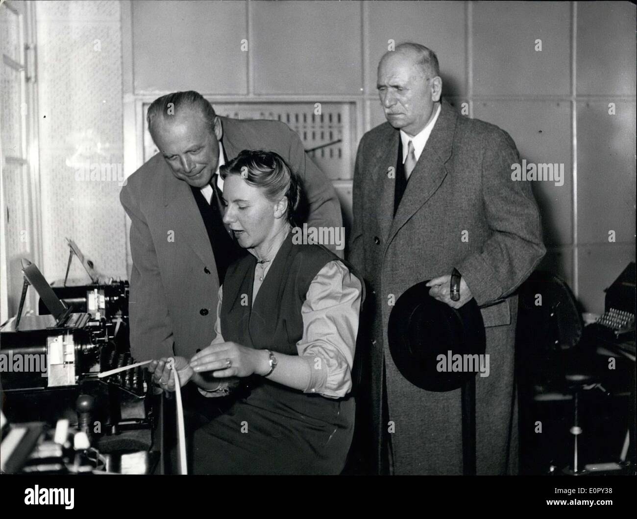 May 04, 1957 - Pictured are, from left to right, Dr. Hans Heyne ...