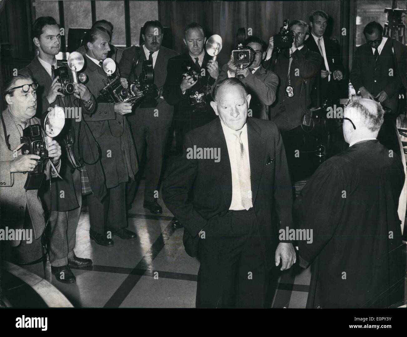 Trial against former ss general sepp dietrich hi-res stock photography ...