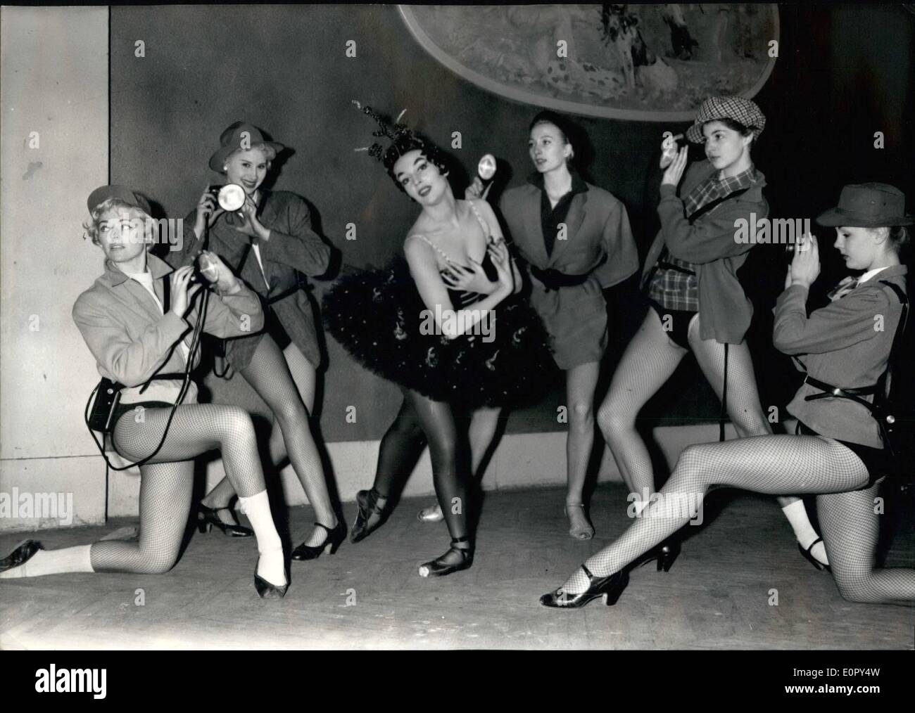 May 05, 1957 - LUDMILLA TCHERINA AND BLUE BELL GIRLS IN PRESS GALA ...