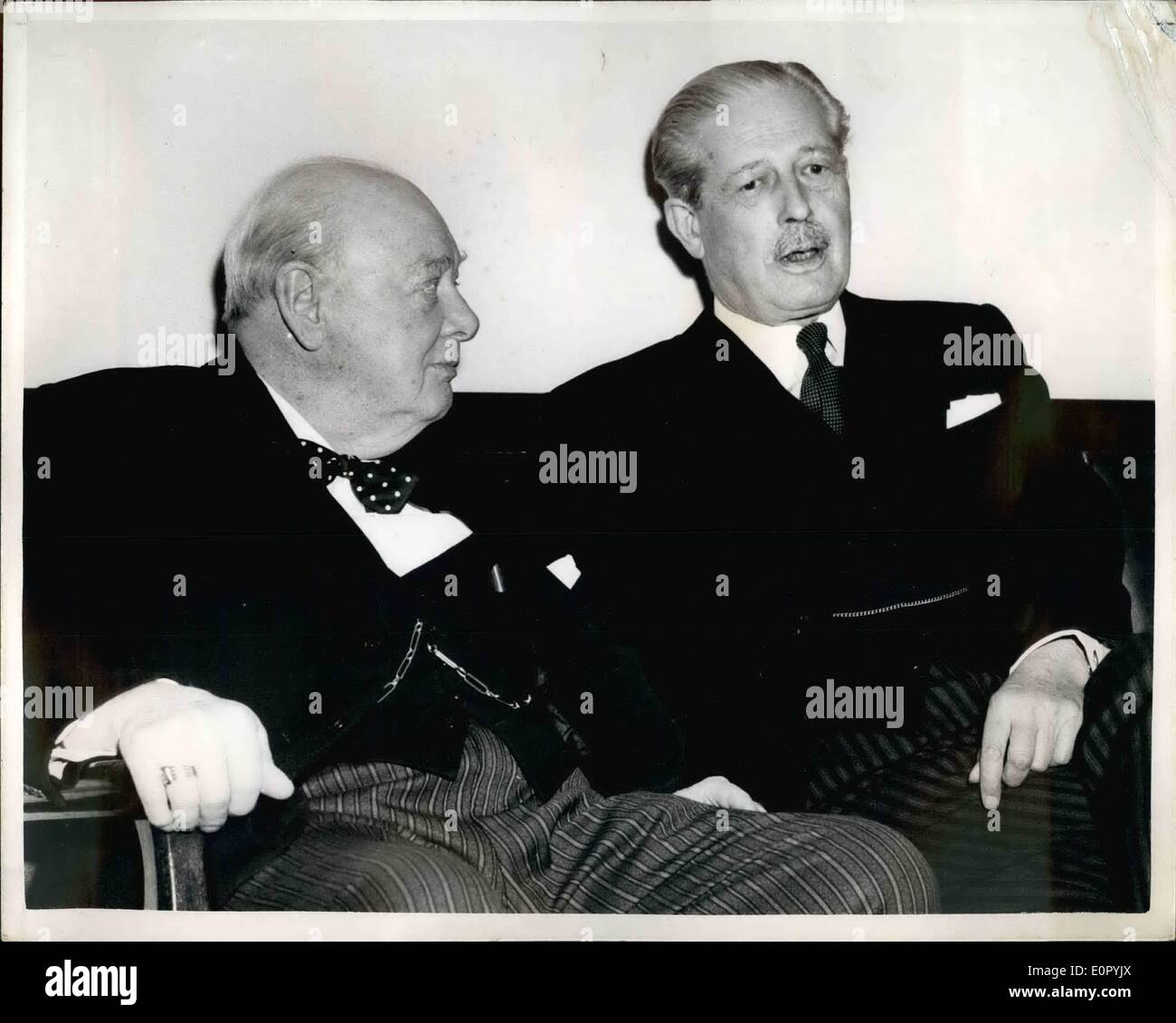 Jul. 07, 1957 - Prime Minister And Sir Winston Churchill Attend Meeting ...