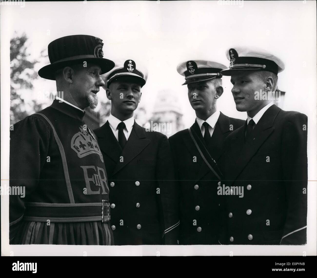 Jul. 07, 1957 - American training Barque ''Eagle '' in the Thames ...