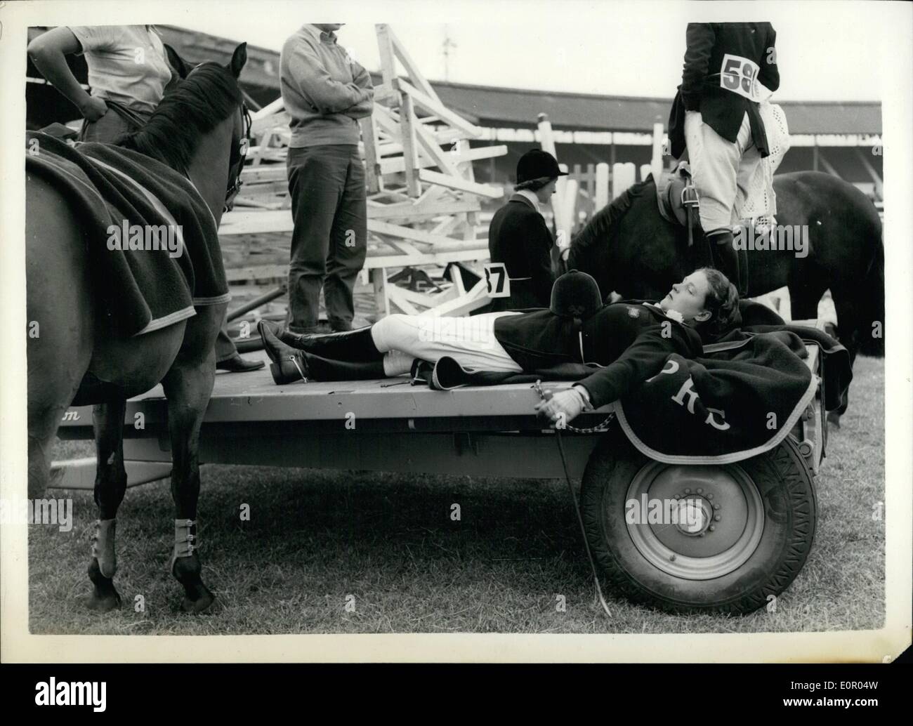 Jul. 07, 1957 - Opening The Of The International Horse Show Pat Smythe ...