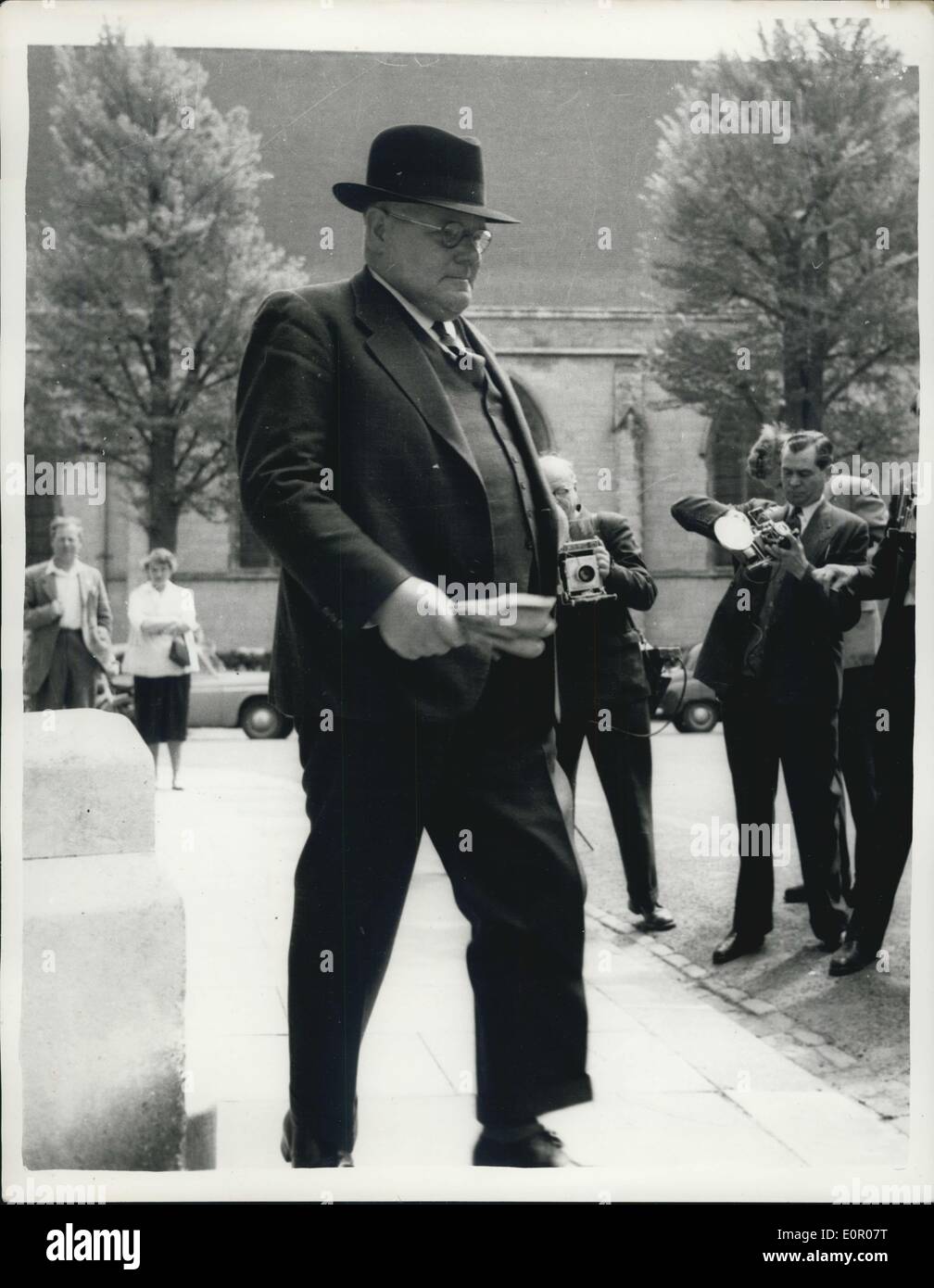 May 21, 1957 - Dr. John Bodkin Adams appears in Court at Eastbourne ...