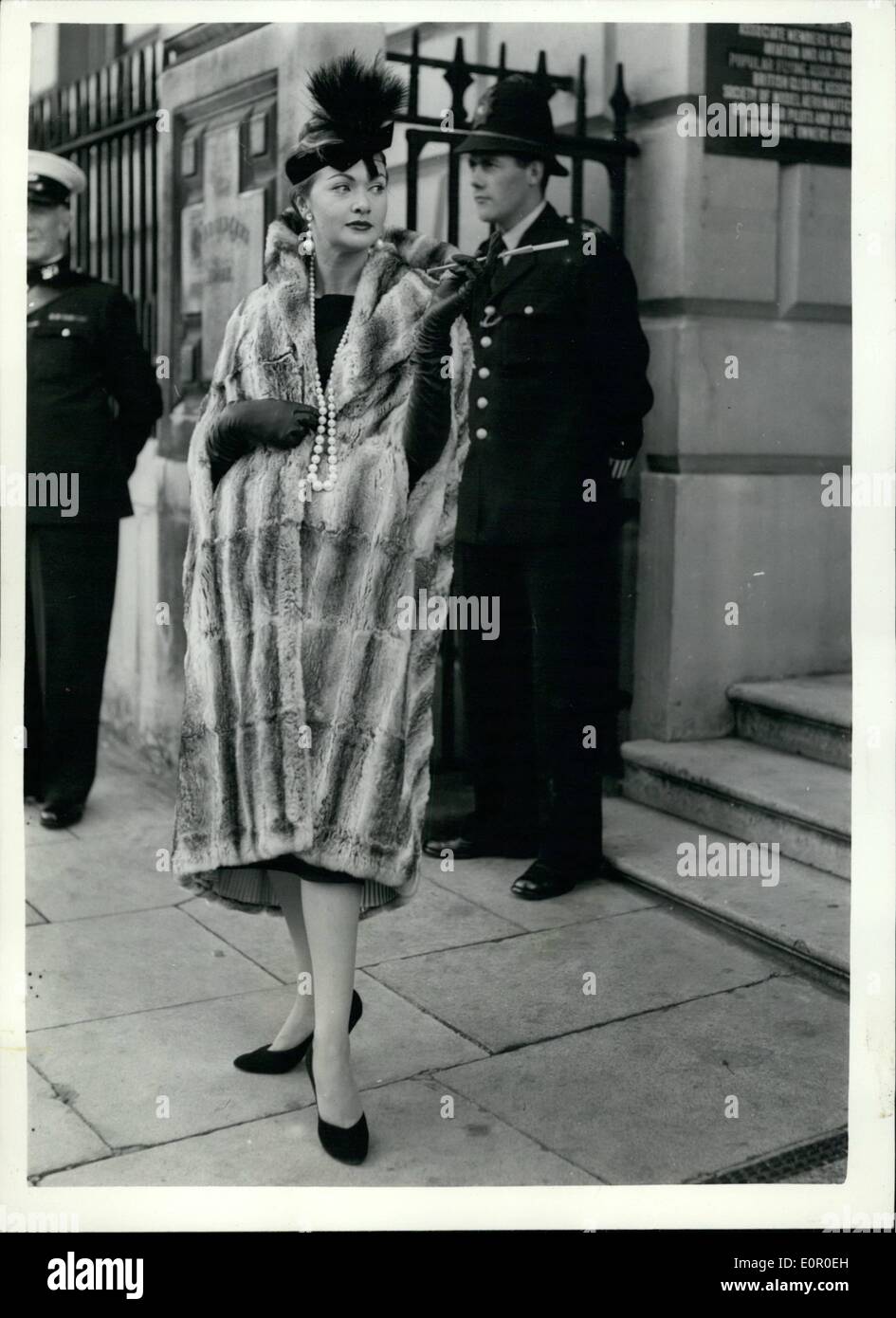 Jul. 25, 1957 - 25-7-57 Furs on show at London Derry House. A Parade of ...