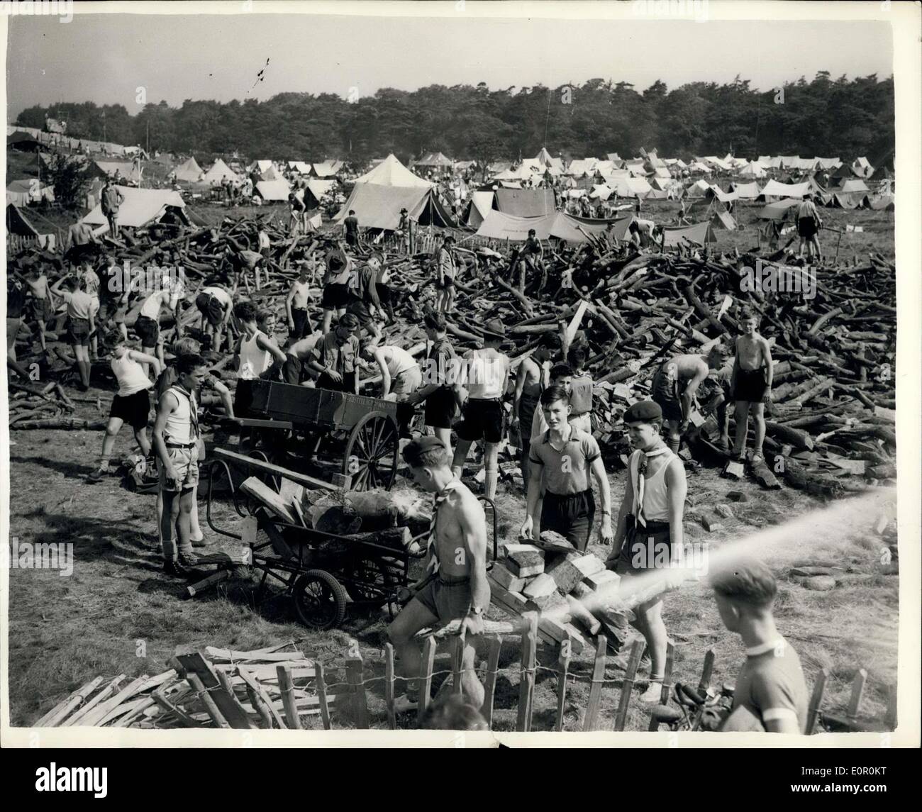 Aug. 01, 1957 - Preparing For The World Scout Jubilee Jamboree ...
