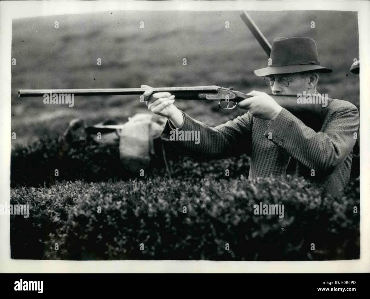 Aug. 08, 1957 - The Prime Minister goes Brouse Shooting finger on the ...