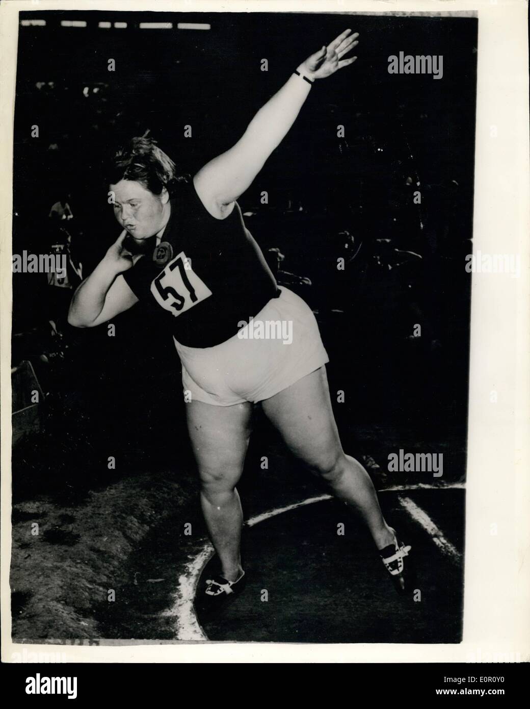Jun. 06, 1957 - Soviet Women's shot-putter wins in Polish meeting ...