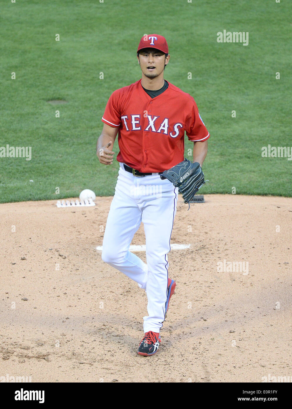 Arlington, Texas, USA. 16th May, 2014. Yu Darvish (Rangers) MLB ...
