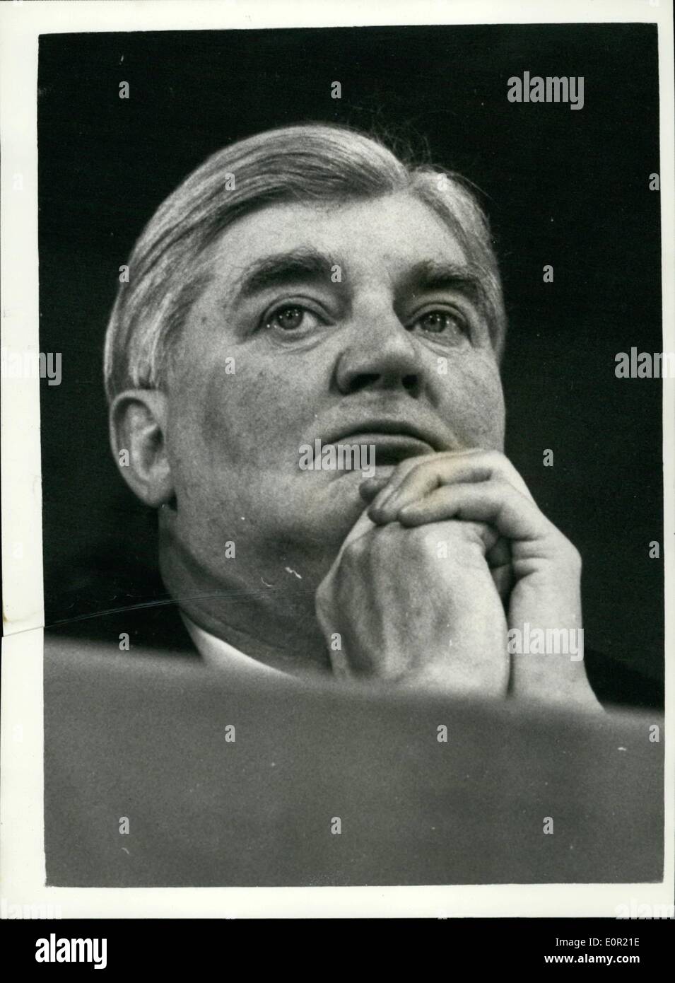 Sep. 09, 1957 - Labour Party Conference at Brighton Mr. Bevan Listens ...