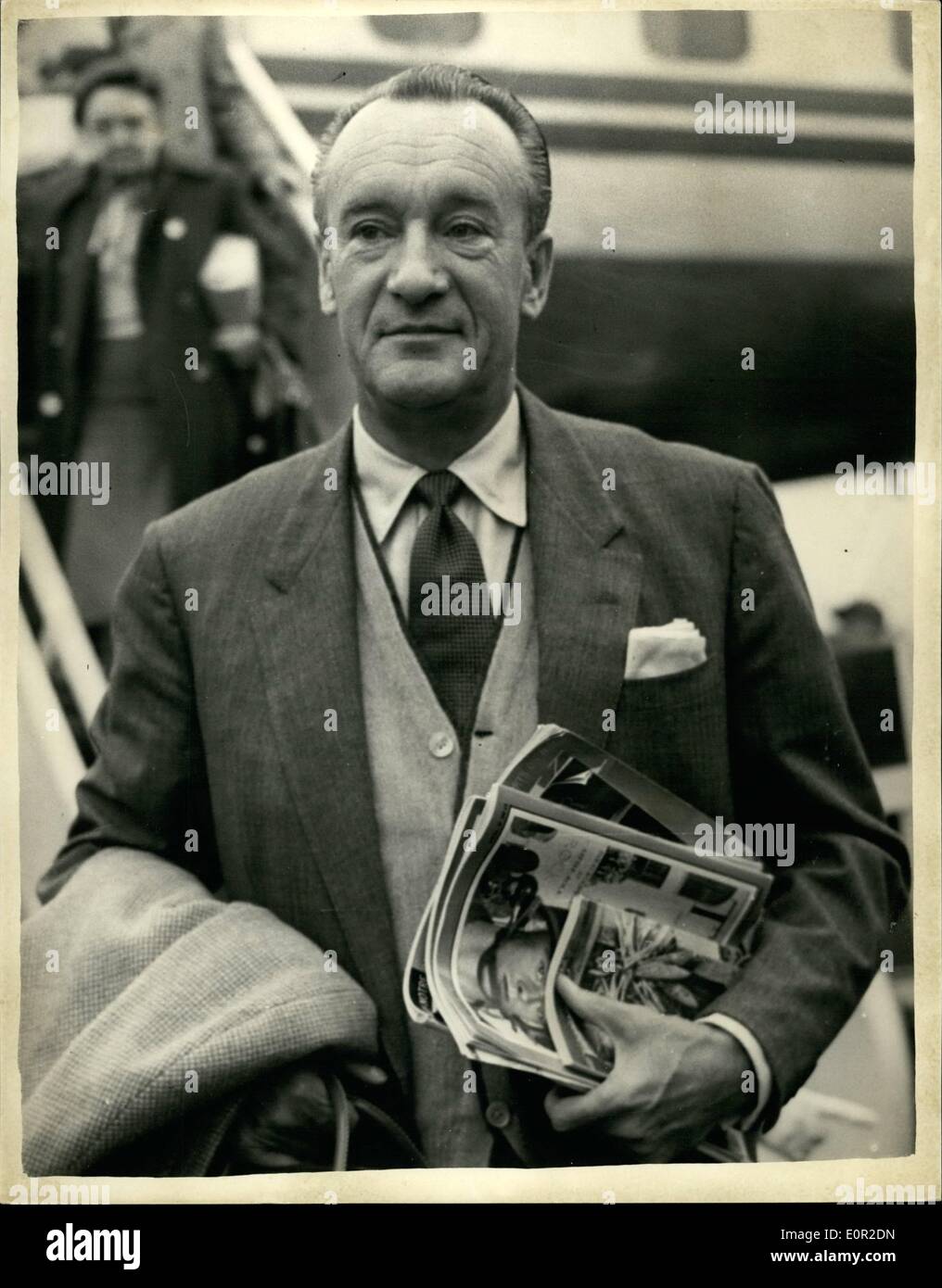 Oct. 10, 1957 - George Sanders Arrives To Star In British Film: Among ...