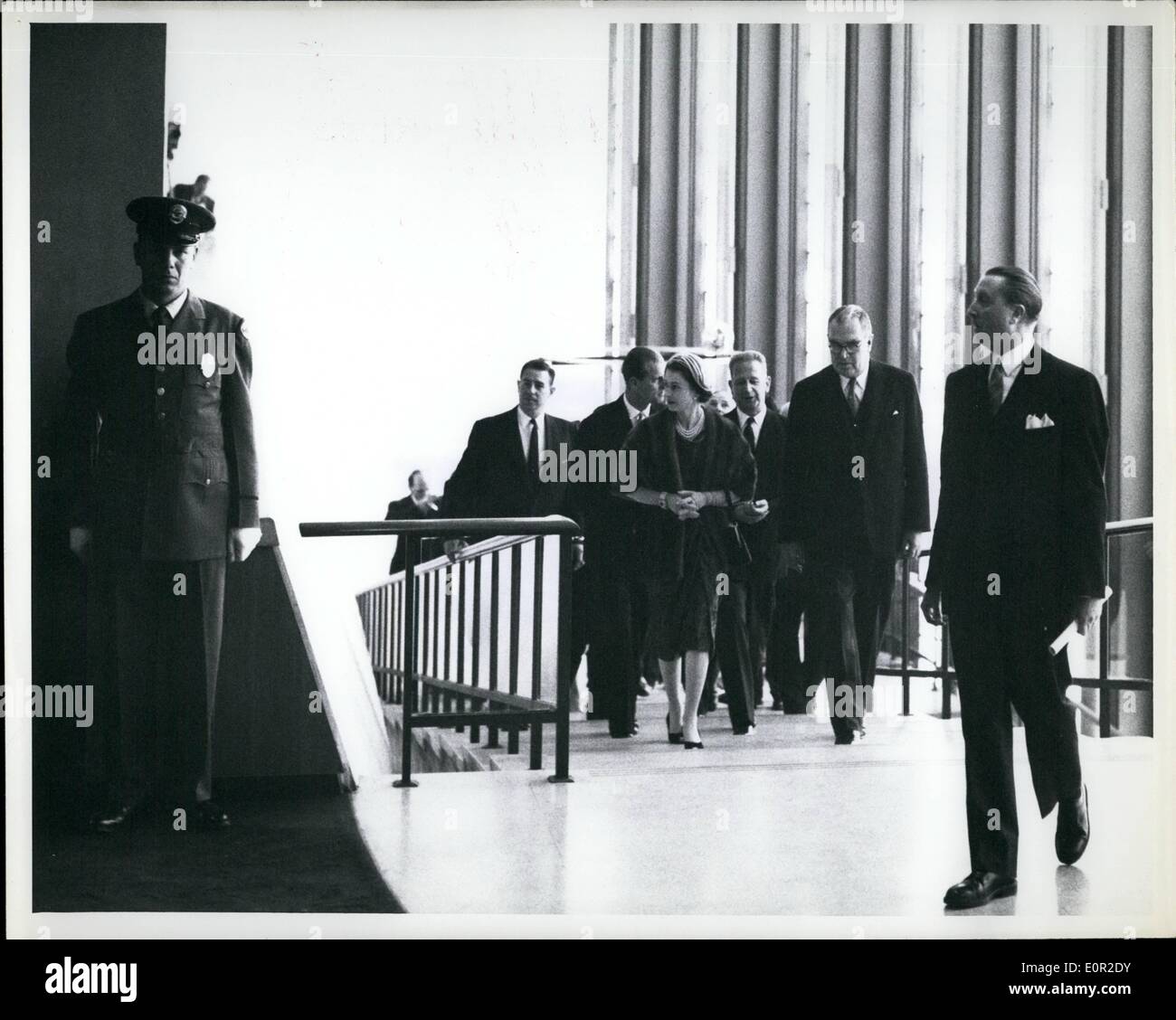 Oct. 10, 1957 - Queen Elizabeth II of England Visits The United Nations ...