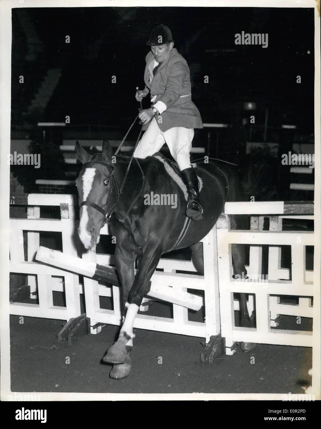 Oct. 10, 1957 - Last Years' Leading Show Jumper-Shows His Paces Horse ...
