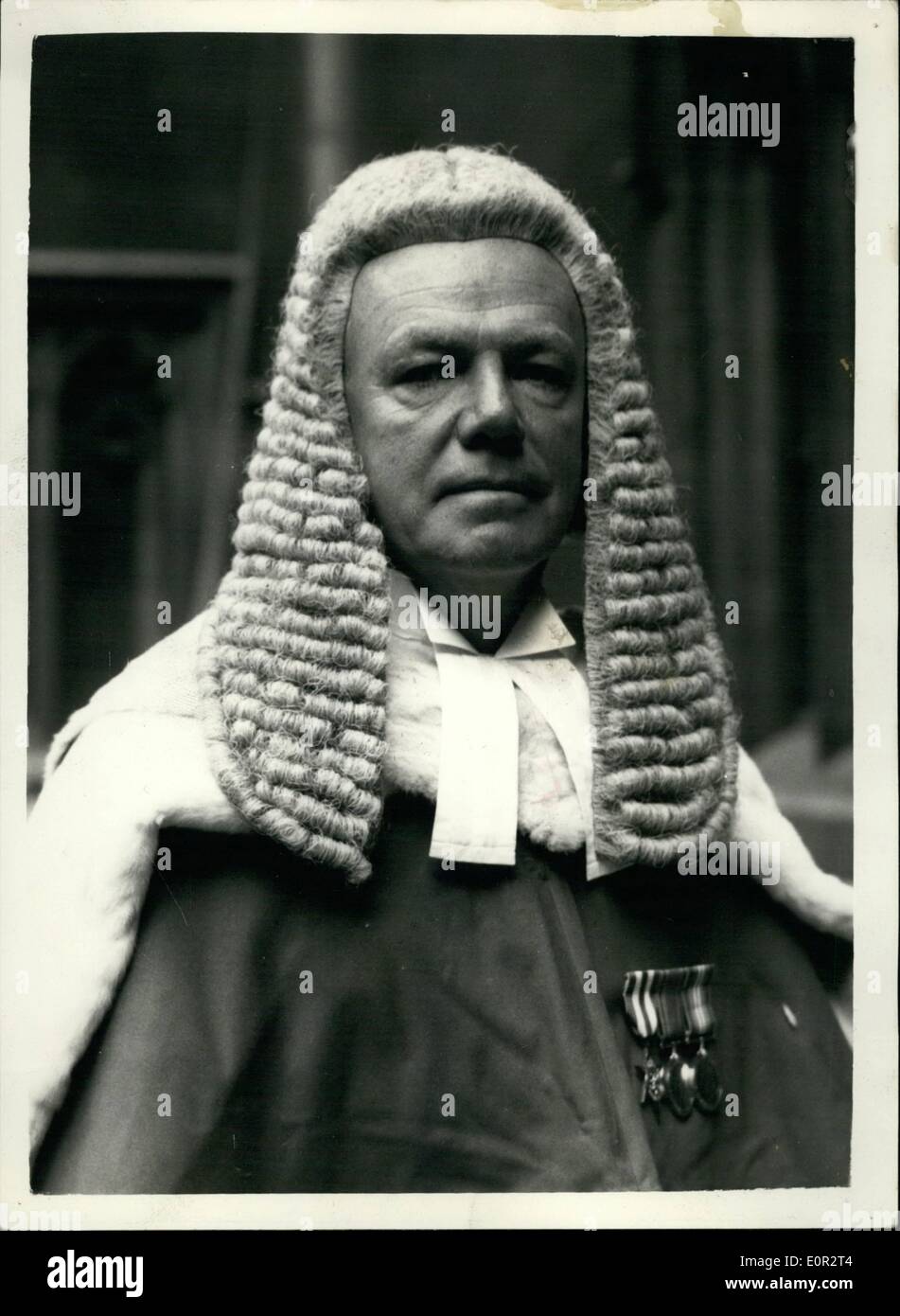 Oct. 10, 1957 - New High Court Judge Sworn In At House Of Lords - Mr ...
