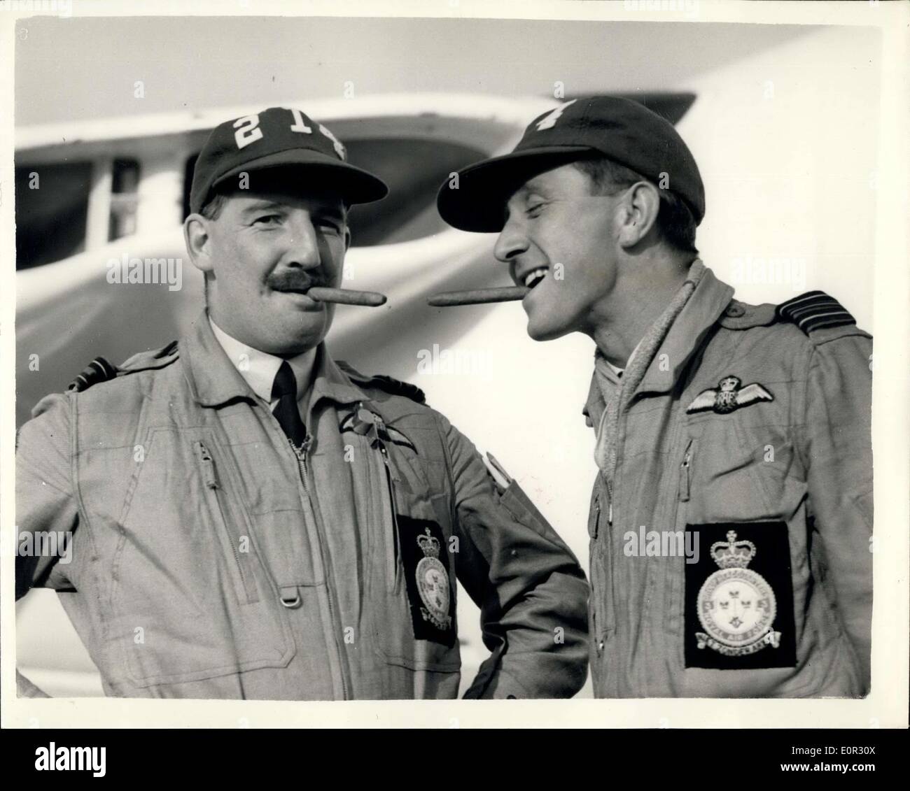 Nov. 08, 1957 - R.A.F. Crews Return From the United State Bombing Tests ...