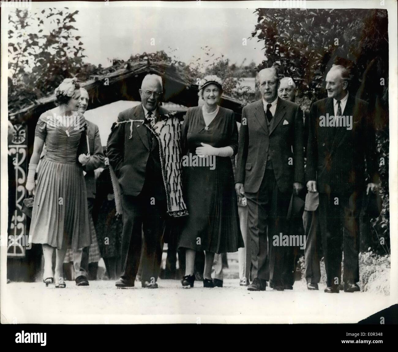 Jan. 01, 1958 - The Prime Minister in Australia . Photo shows Mr ...