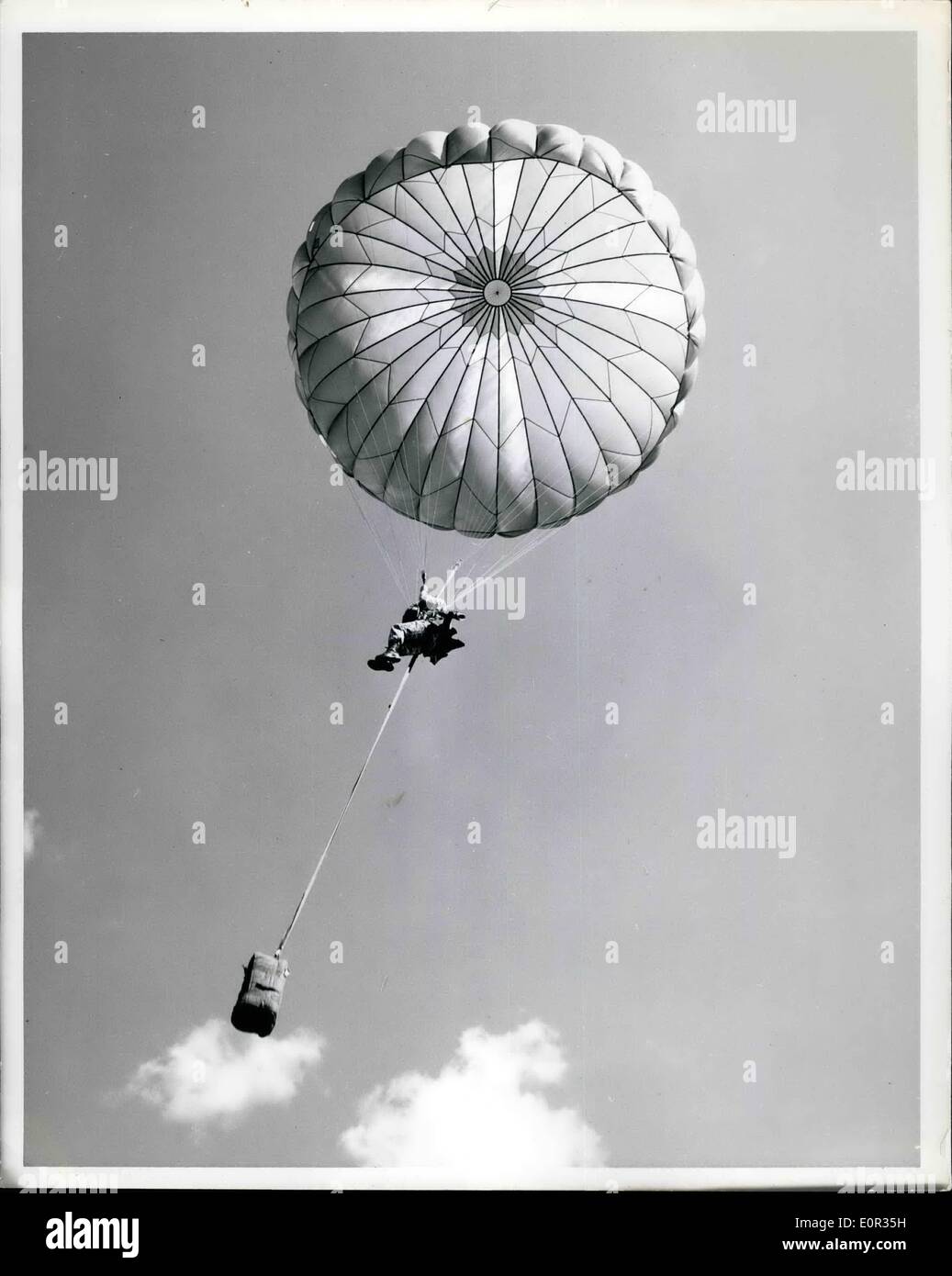 Jan. 01, 1958 - ''The new breed''.: As he nears the ground, a Marine ...