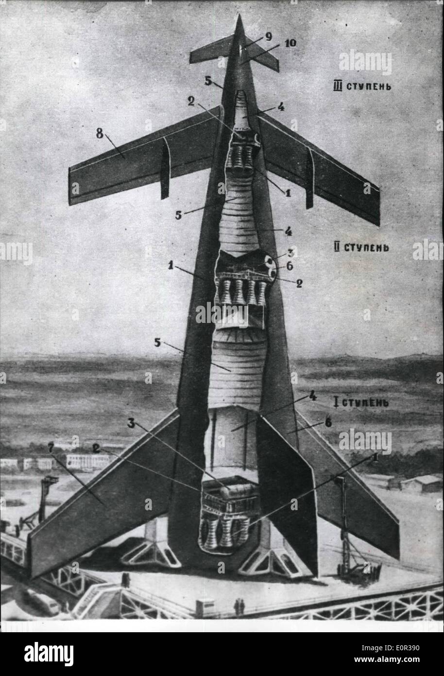 Rocket moon drawing hi-res stock photography and images - Alamy