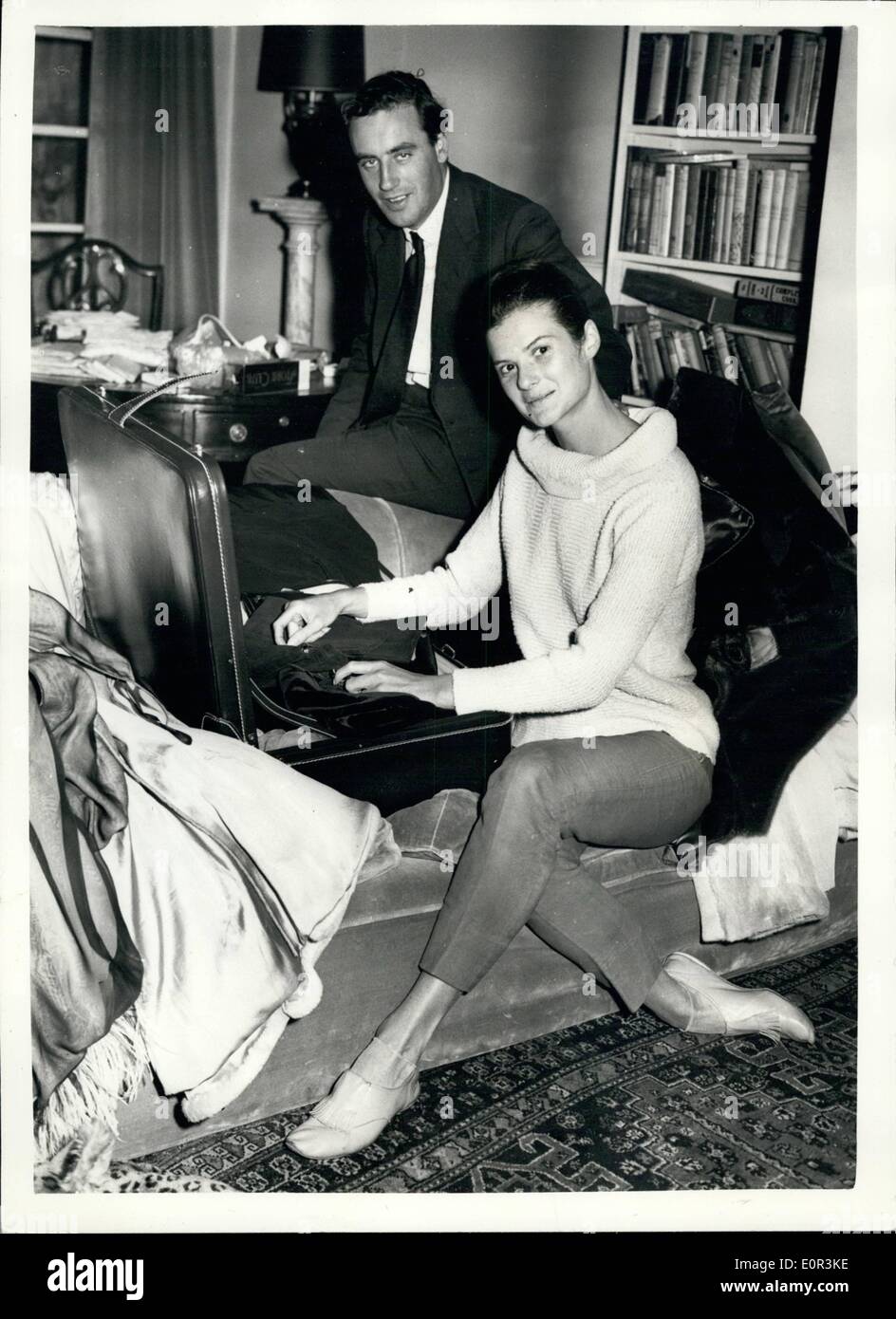 Jan. 01, 1958 - Lord May and his American Bride in London.: Lord May ...