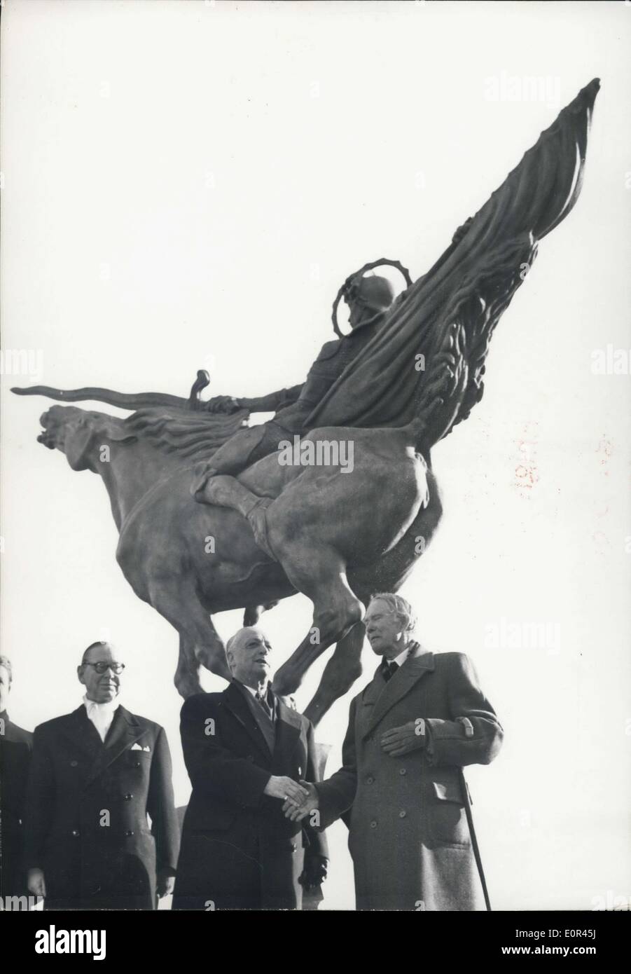 Jan. 22, 1958 - Statue ''Rebirth of France'' inaugurated in Paris: A ...