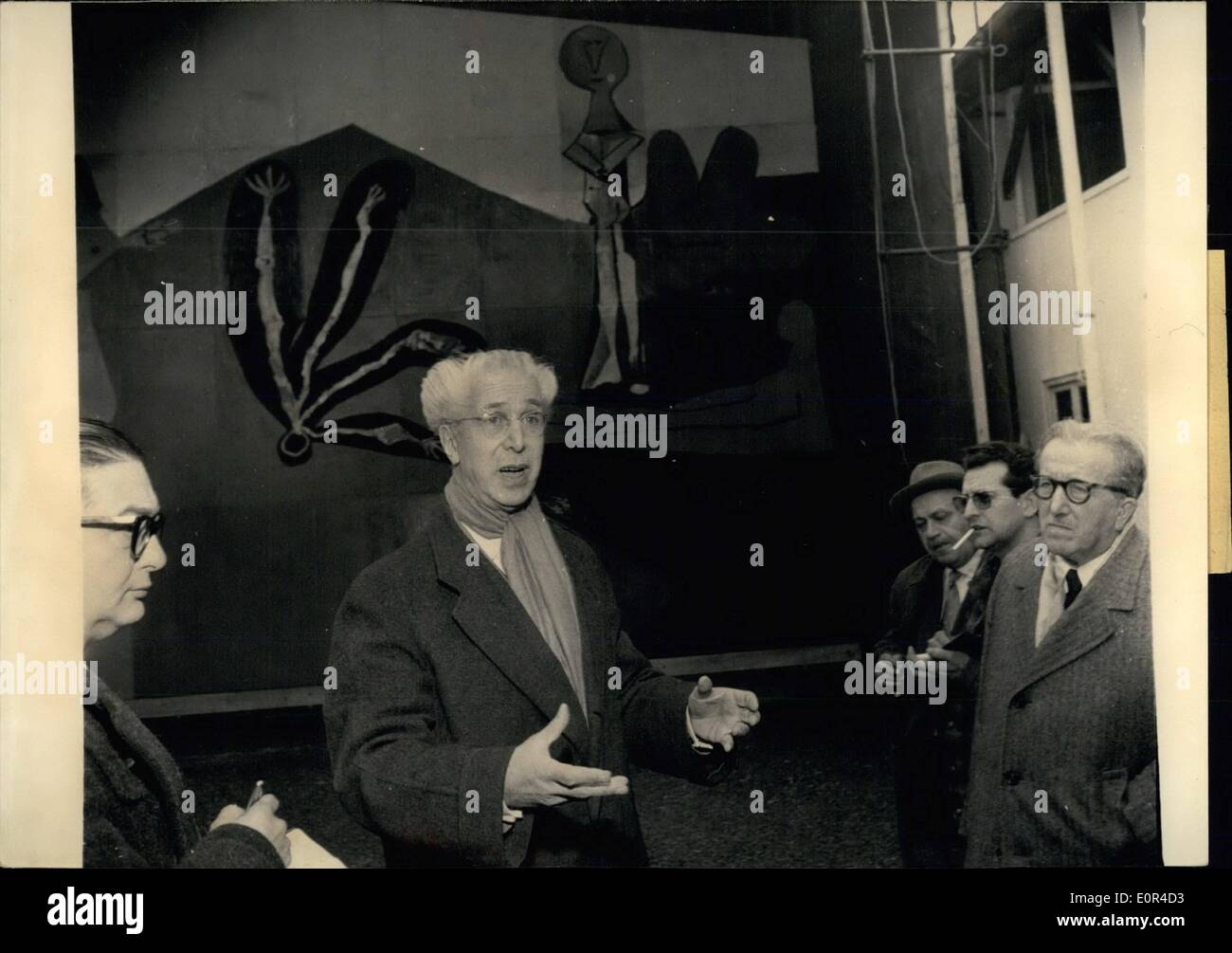 Feb. 02, 1958 - FRESCO FOR UNESCO FOR ITS NEW HEADQUARTERS IN PARIS ...