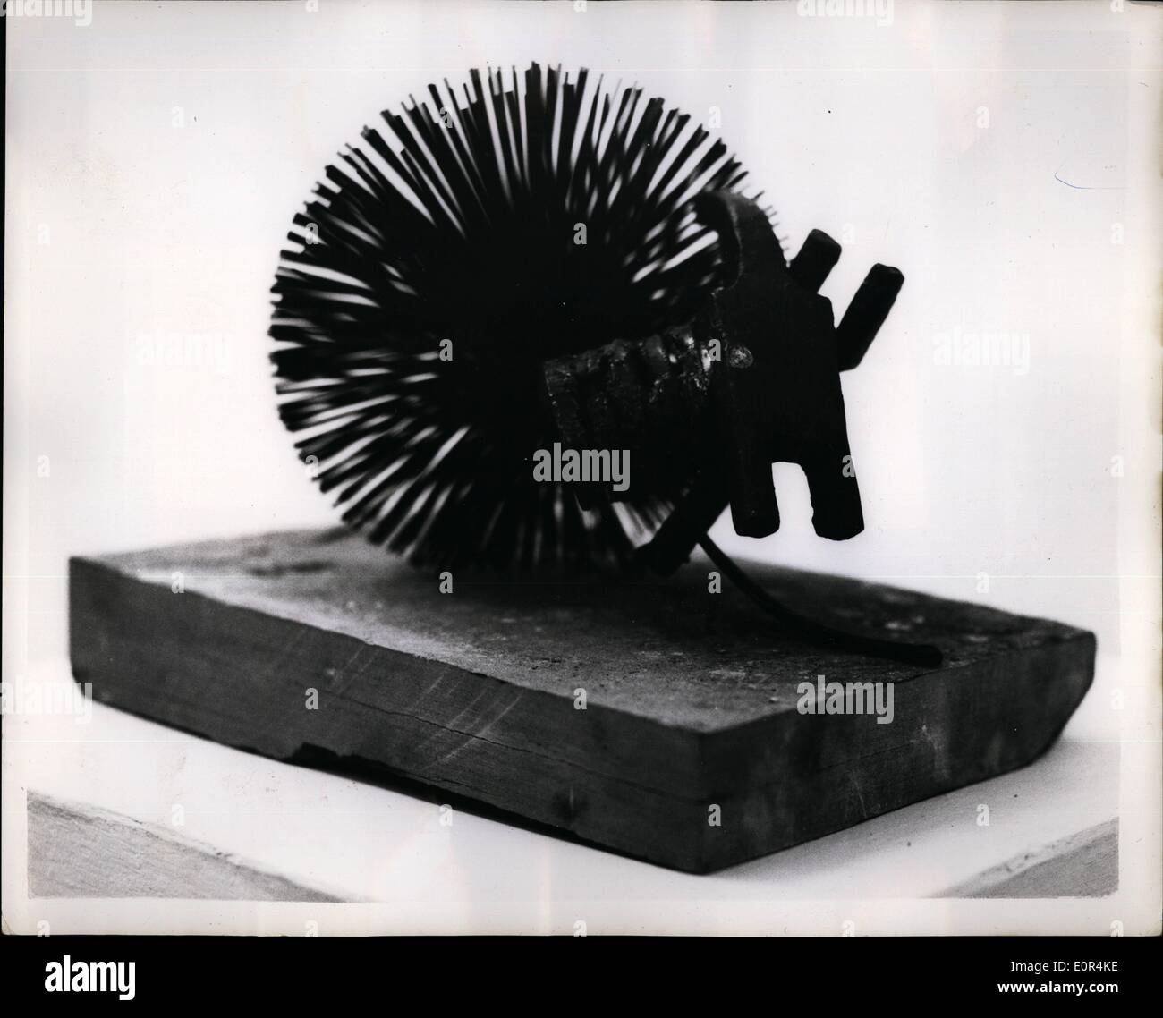 Feb. 02, 1958 - Exhibition By Takis. Photo Shows:- ''Plant and Animal ...