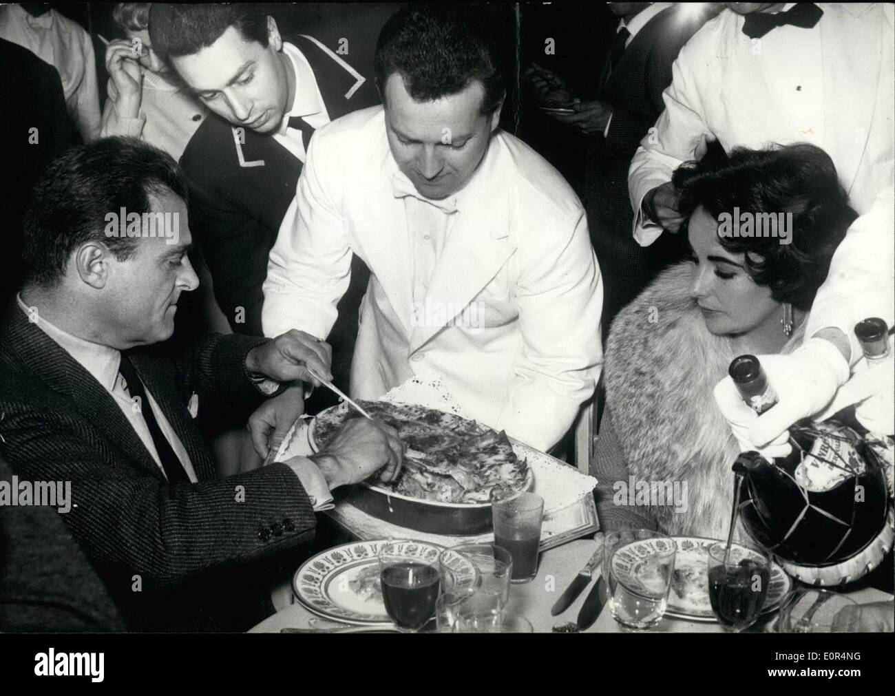 Feb. 02, 1958 - Rome, = American producer Mike Todd and his wife, the ...