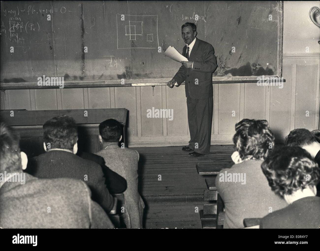 Russian professor lectures in french university hi-res stock ...