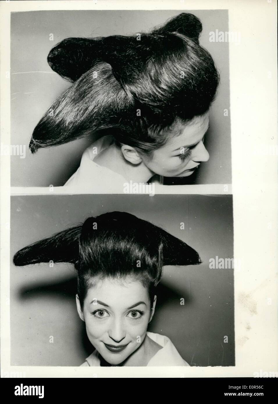 1958 hair styles 1958 hair hi-res stock photography and images - Alamy