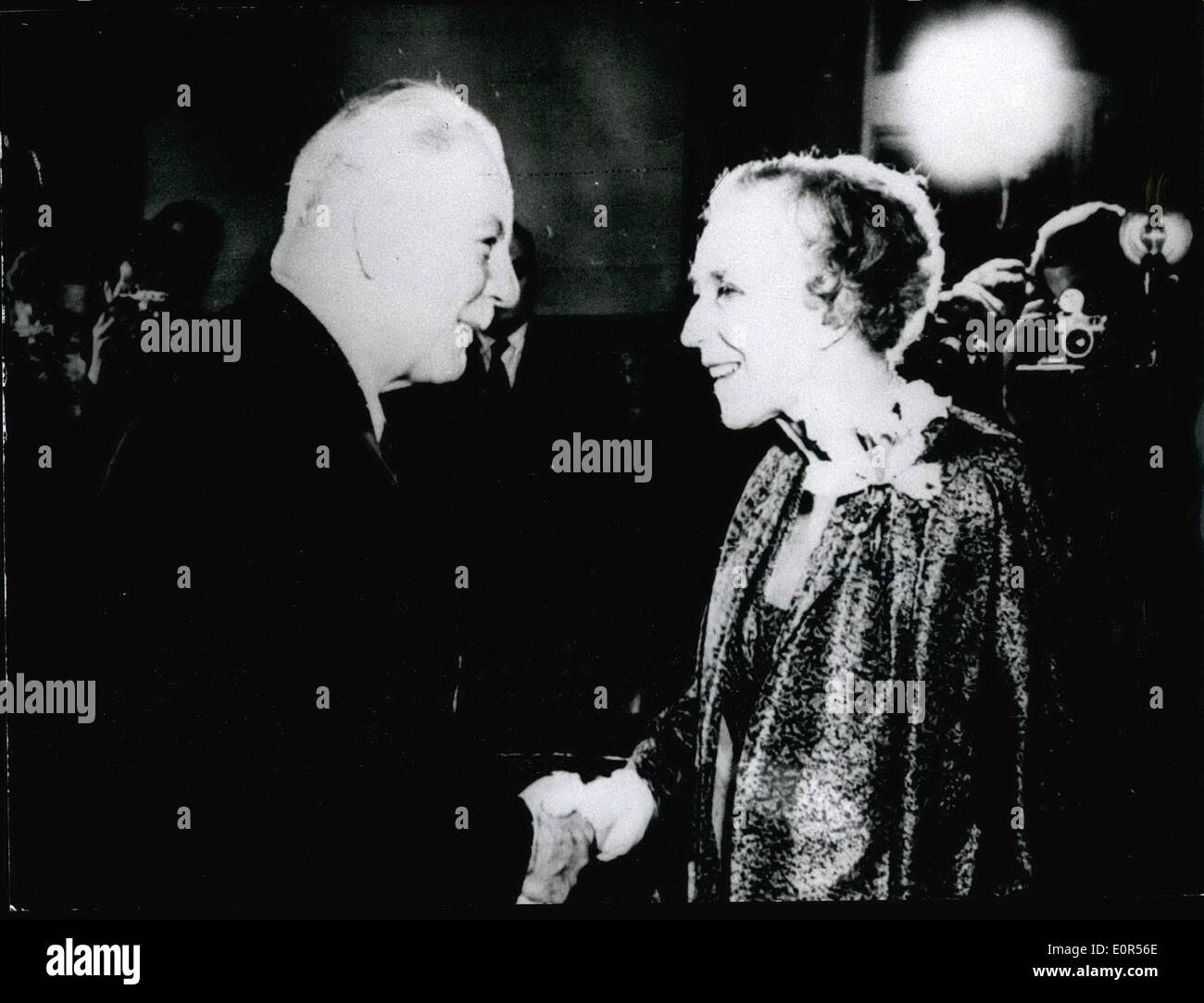 Mar. 03, 1958 - At March 26, 1958 the Queen Mother of Belgium was ...