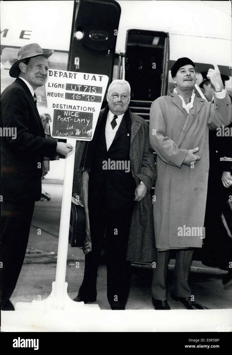 Mar. 02, 1958 - Trevor Howard and Errol Flynn fly to Fort Lamy: Trevor ...