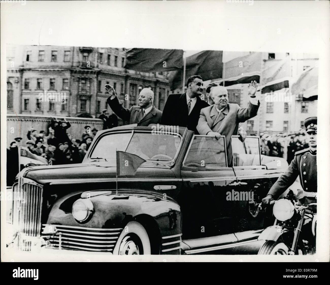 May 05, 1958 - President Nasser Arrives In Moscow: Gamal Abdel Nasser ...
