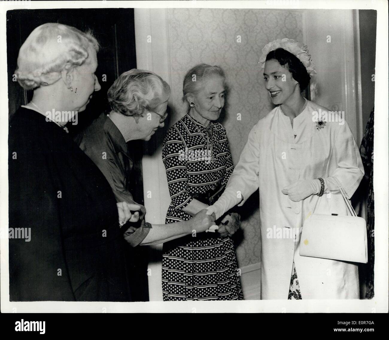 Jun. 25, 1958 - Old folk meet the Princ Opens new wing at Stuart House ...